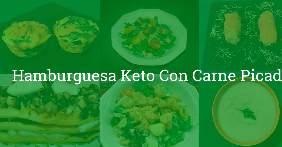 5 recetas de hamburguesa keto con carne picada ...